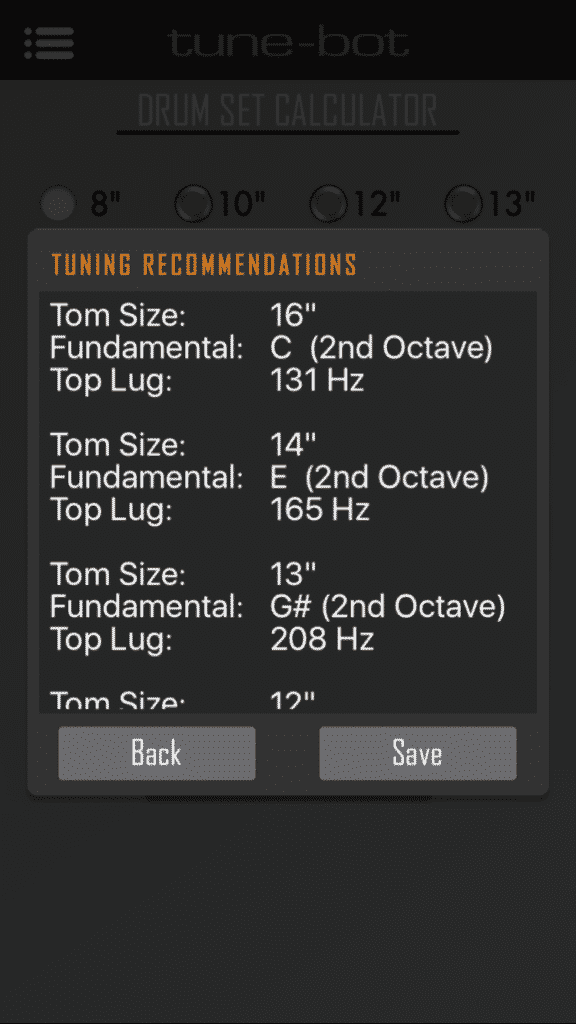 Tuning Concert Toms - tune-bot